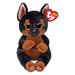 TY Beanie Bellies Fritz Plush Dog Black & Brown 15cm ascompany.gr